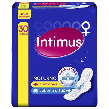 Absorvente Intimus Gel Noturno Suave Com Abas Com 30 unidades - Always ...