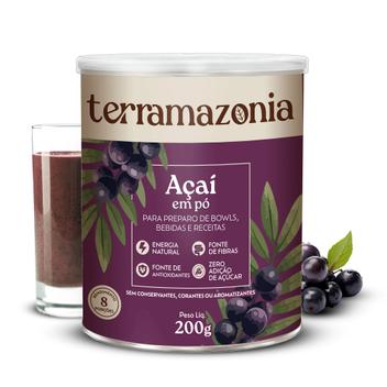 Açaí em Pó Terramazonia Energia Natural Fonte de Fibras e Antioxidantes ...