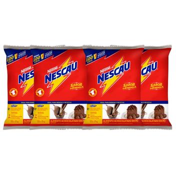 Achocolatado Em Pó Nescau Original Nestlé 2kg 4 Pacotes - Achocolatado ...