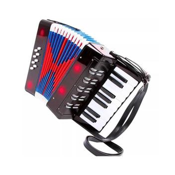 Acordeon Infantil 17 Teclas 8 Baixos Preto Custom Kids CKAC 17 - BK ...