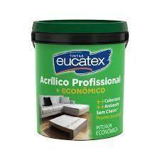 Acrilico Profissional Branco 15L (3600001.55) - Eucatex Unica - Tinta ...