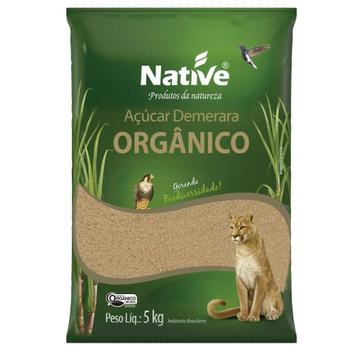 Açúcar Orgânico Demerara 5Kg - Native - Açúcar - Magazine Luiza