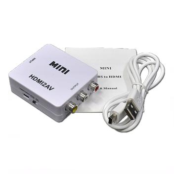 Adaptador 1080P Full Hd Hdmi para Av Rca Hdmi2Av Plug Play - Importado ...