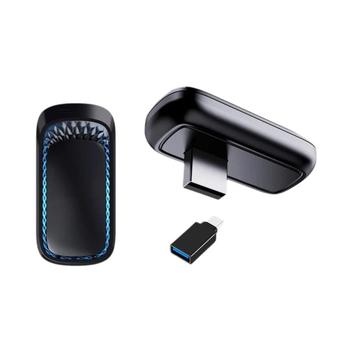Adaptador CarPlay Sem Fio com RGB Colorido - EKIY Mini Smart Box com ...
