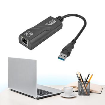 Adaptador Conversor Internet Rj45 Usb 3.0 Notebook Pc 10/100/1000Mbps ...