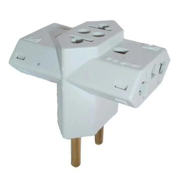 Adaptador de Tomada Benjamin Universal Tipo "T" 10A para Todos Tipos de ...
