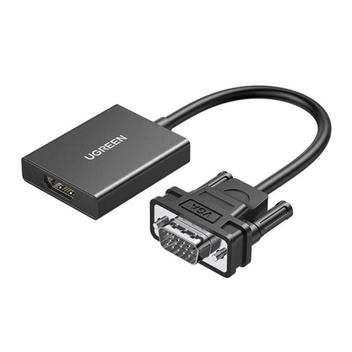 Adaptador De Vídeo Ugreen Vga Para Hdmi Macho/Fêmea Preto - Adaptador ...
