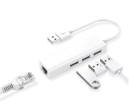 Adaptador Hub Usb 3 portas Usb e rede Rj45 - it-blue - Hub - Magazine Luiza