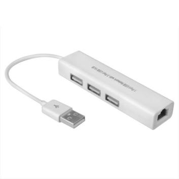 Adaptador hub usb com 3 portas entrada rede le4102 - ITBLUE - It. Blue - Adaptador USB ...