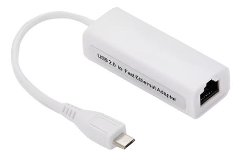 Adaptador Micro Usb Para Cabo De Rede Ethernet Rj45 - Genérica ...