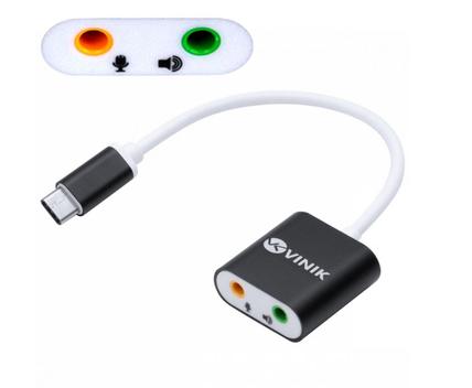 Adaptador P2 Fone + Microfone Duas Vias Para Usb Tipo C Audio Som ...