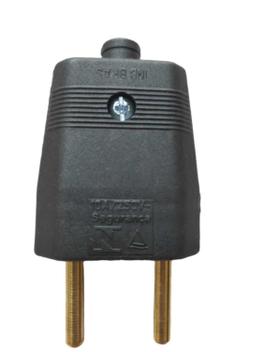 Adaptador para tomada plug macho 2 pinos 10a - ilumi - Plugs e ...