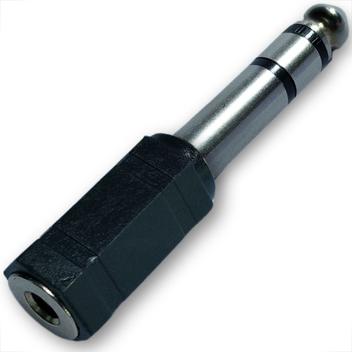 Adaptador plug jack entrada p2 x p10 estereo ponta niquel conector fone ...