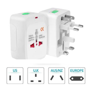Adaptador Tomada Universal Internacional Eua Europa Asia e America 110v ...