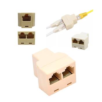 Adaptadores Duplicador Cabo Rede Internet Rj45 Fêmea - MIXJAM - Outros ...