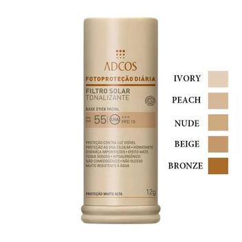 Adcos Pro. Filtro Solar Tonalizante FPS 55 Base Stick 12g Nude ...