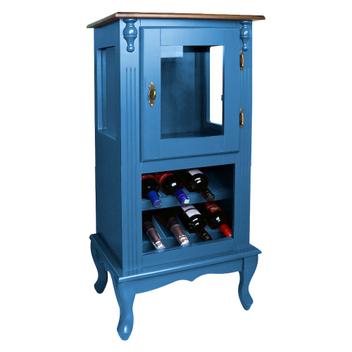 Adega de Vinho de Madeira Antique Luís XV com Porta de Vidro - 722 - Meyer - Adega de Vinho ...