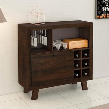 Adega Evan 1 PT Rústica - Modern - Adega de Vinho - Magazine Luiza