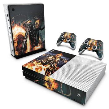 Adesivo Compatível Xbox One S Slim Skin - Ghost Rider - Motoqueiro ...