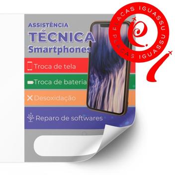 Adesivo Conserto Reparo Celular Smartphone Ref:1 SEM PERSONALIZAÇÃO Não ...