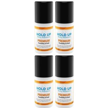 Adesivo corporal Hold Up Premium de 60 ml, pacote com 4 - Hold Up Body ...