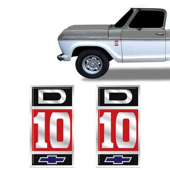 Adesivo D10 Emblema Lateral Modelo Original Chevrolet - Par - SPORTINOX ...