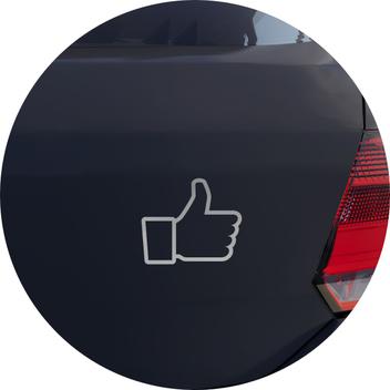 Adesivo de Carro Dedo Curtir Jóinha - Cor Verde - Melhor Adesivo ...