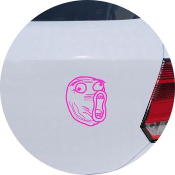 Adesivo de Carro LoL Face Meme - Cor Amarelo - Melhor Adesivo ...
