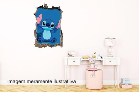 Adesivo De Parede Buraco Falso Stitch Mod15 - Lojinha Da Luc - Adesivo ...