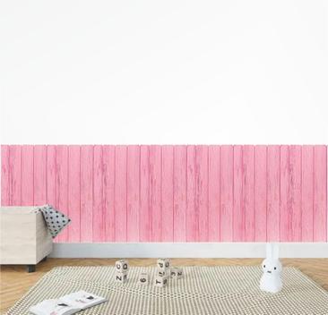 Adesivo De Parede Ripa Ripado Rosa Cerca De Madeira Rústica - Colakoala ...