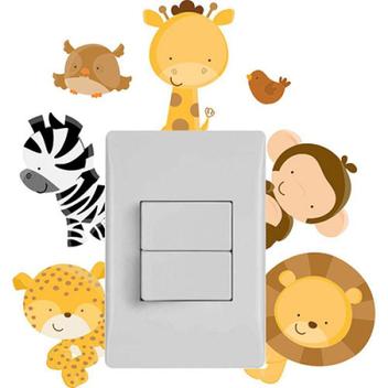 Adesivo Decorativo Interruptor Safari - 621I R+ Adesivos - Adesivo para ...