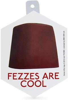 Adesivo Doctor Who Fezzes Are Cool Eleventh Doctor Red Fez - Seven20 ...
