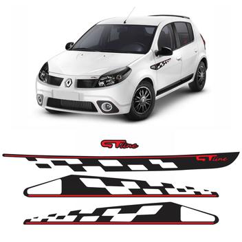Adesivo Faixa Renault Sandero Gt Line 2011 Completo - MAF - Acessórios ...