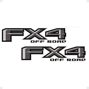 Adesivo Fx4 Off Road Compatível Ranger F-1000 F-350 Grafite - SPORTINOX ...