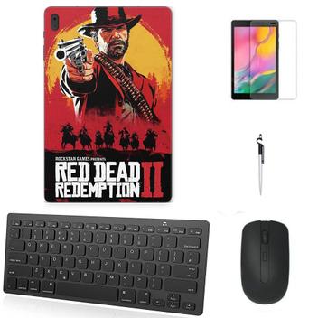 Adesivo Galaxy Tab S7 Plus T970/t975 Red Dead 2 /Tecl/Mou/Can/Pel Preto ...