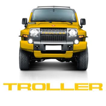 Adesivo Grade Troller T4 2015/2021 Emblema Frontal Amarelo - SPORTINOX ...