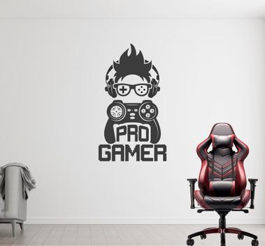 Adesivo Parede Pró Gamer Decoração Games - Colakoala Adesivos - Adesivo ...