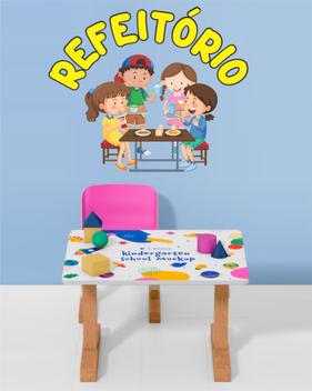 Adesivo Parede Refeitório Escola Infantil e Creche - Colakoala Adesivos ...