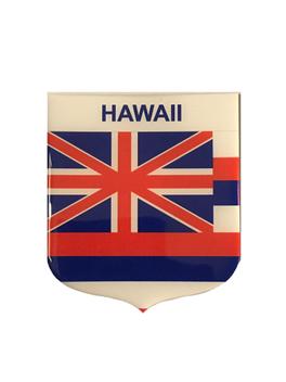 Adesivo Resinado Em Escudo Da Bandeira Do Havaí - Mundo Das Bandeiras ...