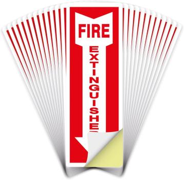 Adesivos de extintor de incêndio, pacote OLANZU de 100 x 12 polegadas ...