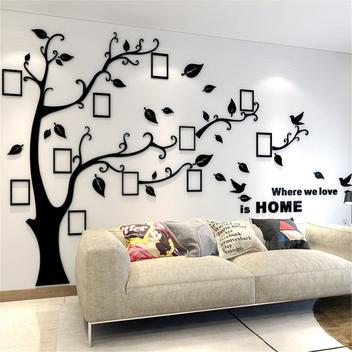 Adesivos de parede 3D Tree DIY Photo Frame Family Decor 210x150cm ...