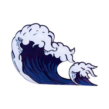Adesivos De Vinil Impermeáveis JDM Sea Wave Para Carros, Janelas, Para ...