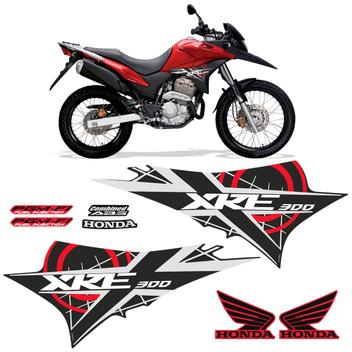 Adesivos Honda Xre 300 2012 Moto Vermelha Emblemas Completo - SPORTINOX ...