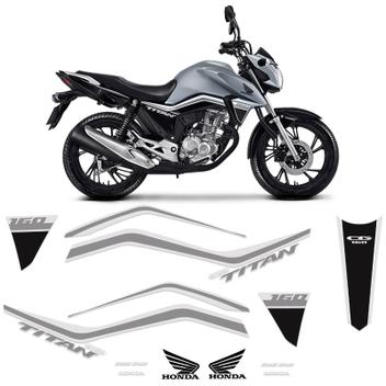 Adesivos Tanque Honda Cg Titan 160 2018/2020 Faixa Grafite - SPORTINOX - Adesivo para Moto ...