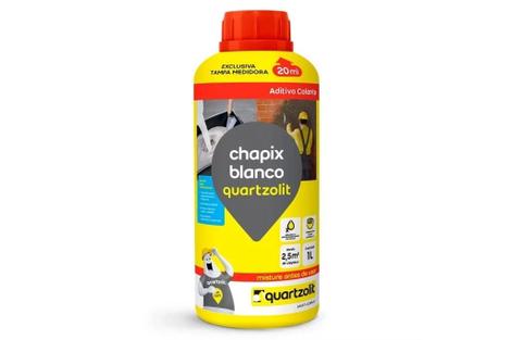 Aditivo Colante Chapix Blanco para Chapisco 1l Quartzolit Cor Branco ...