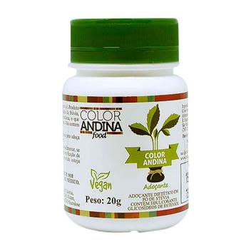 Adoçante em Pó Color Andina Stévia 20g - Color Andina Foods - Adoçante ...