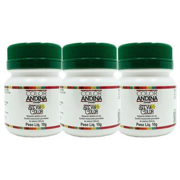 Adoçante Stévia Em Pó 10g Color Andina 100% Natural - Sem Gosto Amargo ...
