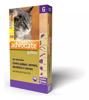 Advocate cat combo 0,8 ml - ELANCO - Antipulga e Carrapaticida ...