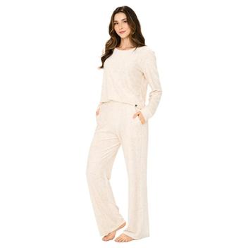 Agasalho Botonê Atoalhado Pantalona com Bolso 245151 - Lilly By Podiun ...