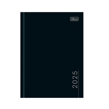 Agenda Costurada Pepper M4 Preta 2025 - Tilibra - Agenda Anual ...
